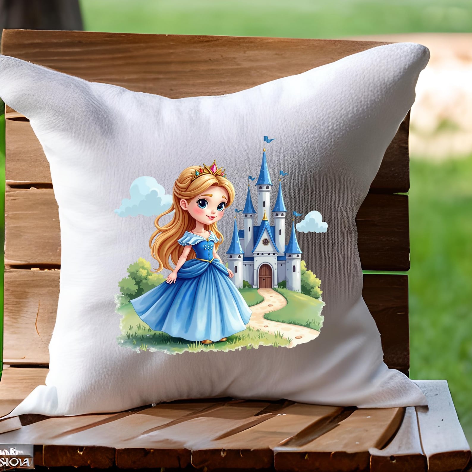 Watercolor Cute Princess Castle Clip Art, Fairytale Clipart, Nursery ...