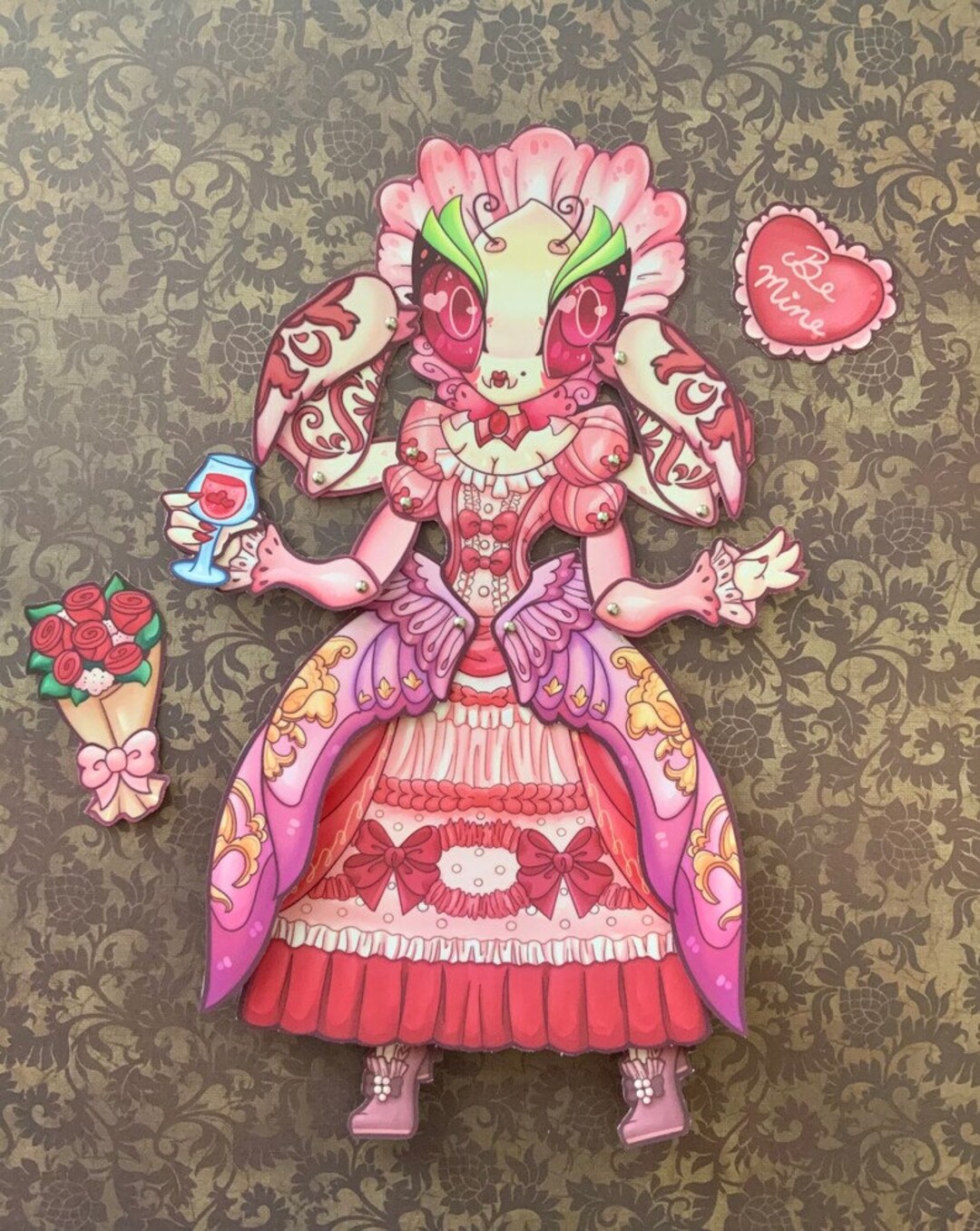 Paper Puppet Orchid Mantis [download] - Etsy