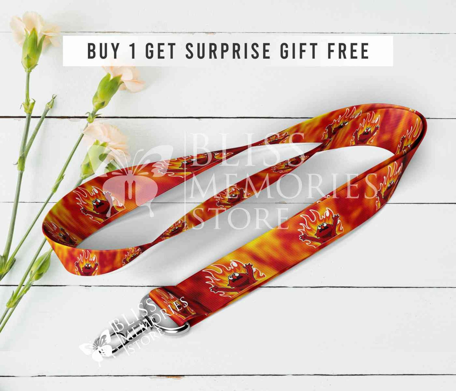 Hellmo Meme Sticker Lanyard, Hellmo Lanyard, Hellmo Keychain, Elmo ...