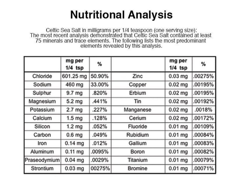 Celtic Blue Celtic Salt 227g 100% Unrefined Coarse Celtic Sea Salt 82 ...