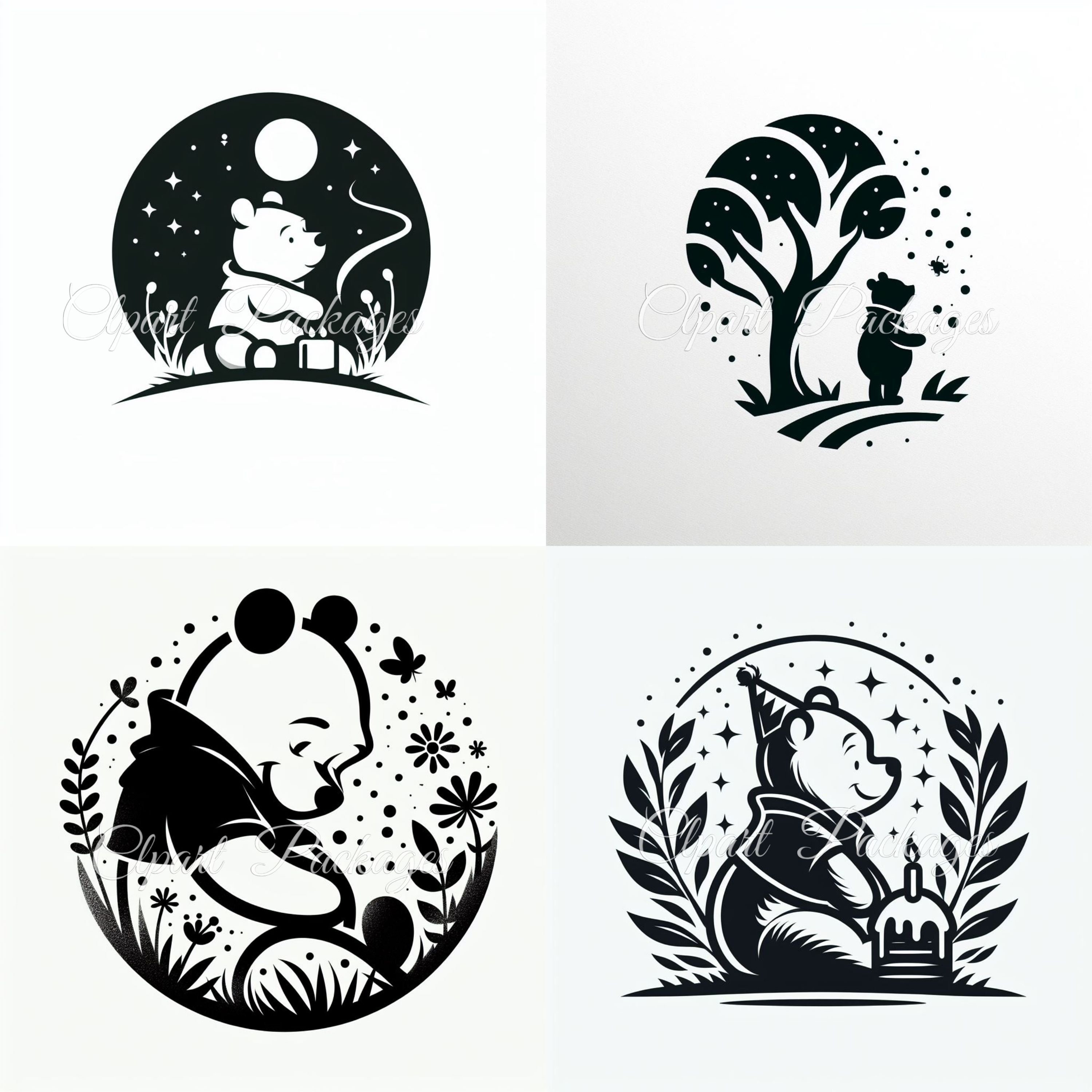 Winnie the Pooh 8 SVG, Winnie the Pooh Clip Art, Pooh Digital Download ...