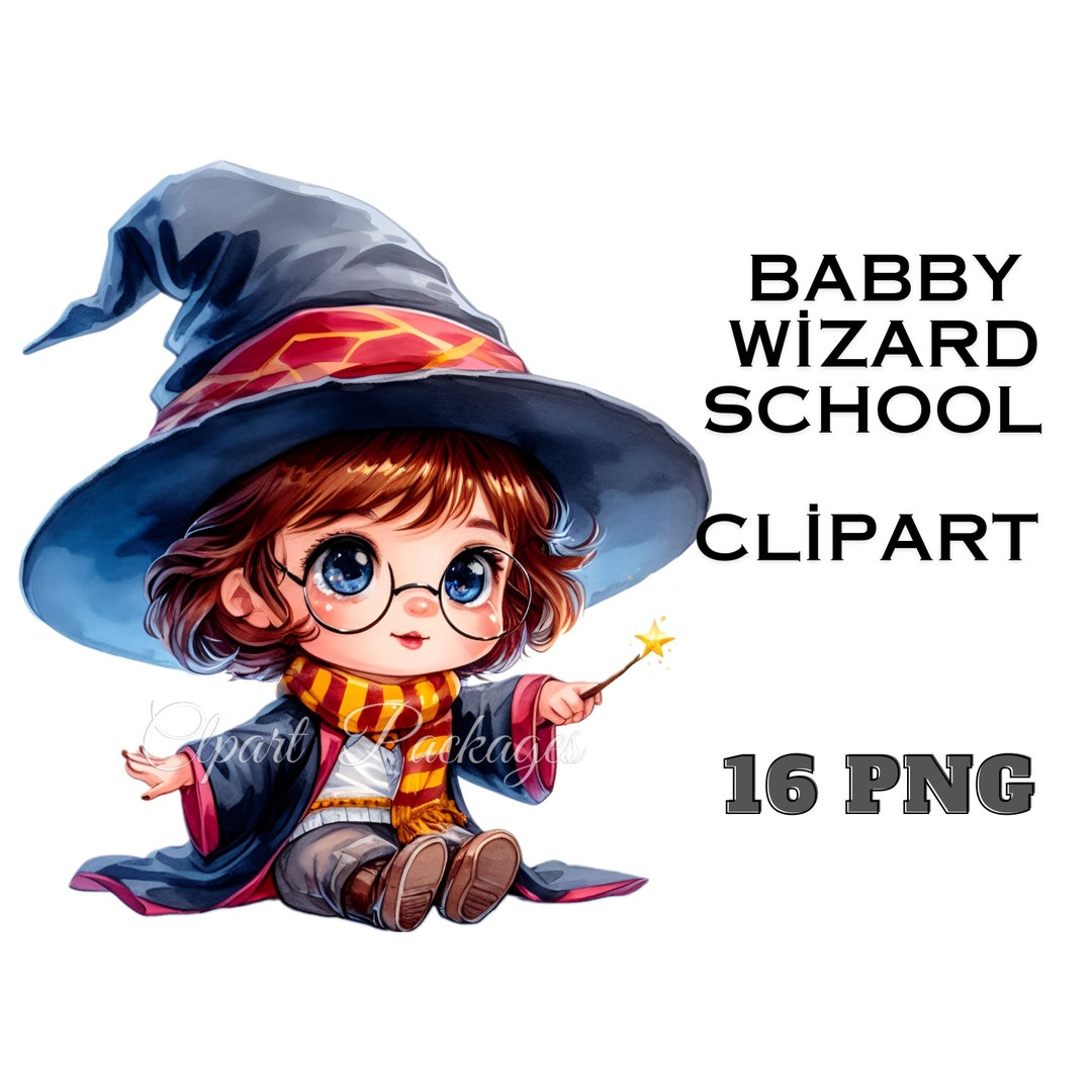 Wizard School Clipart, Magic School Clipart, Movie Clipart, 16 PNG ...