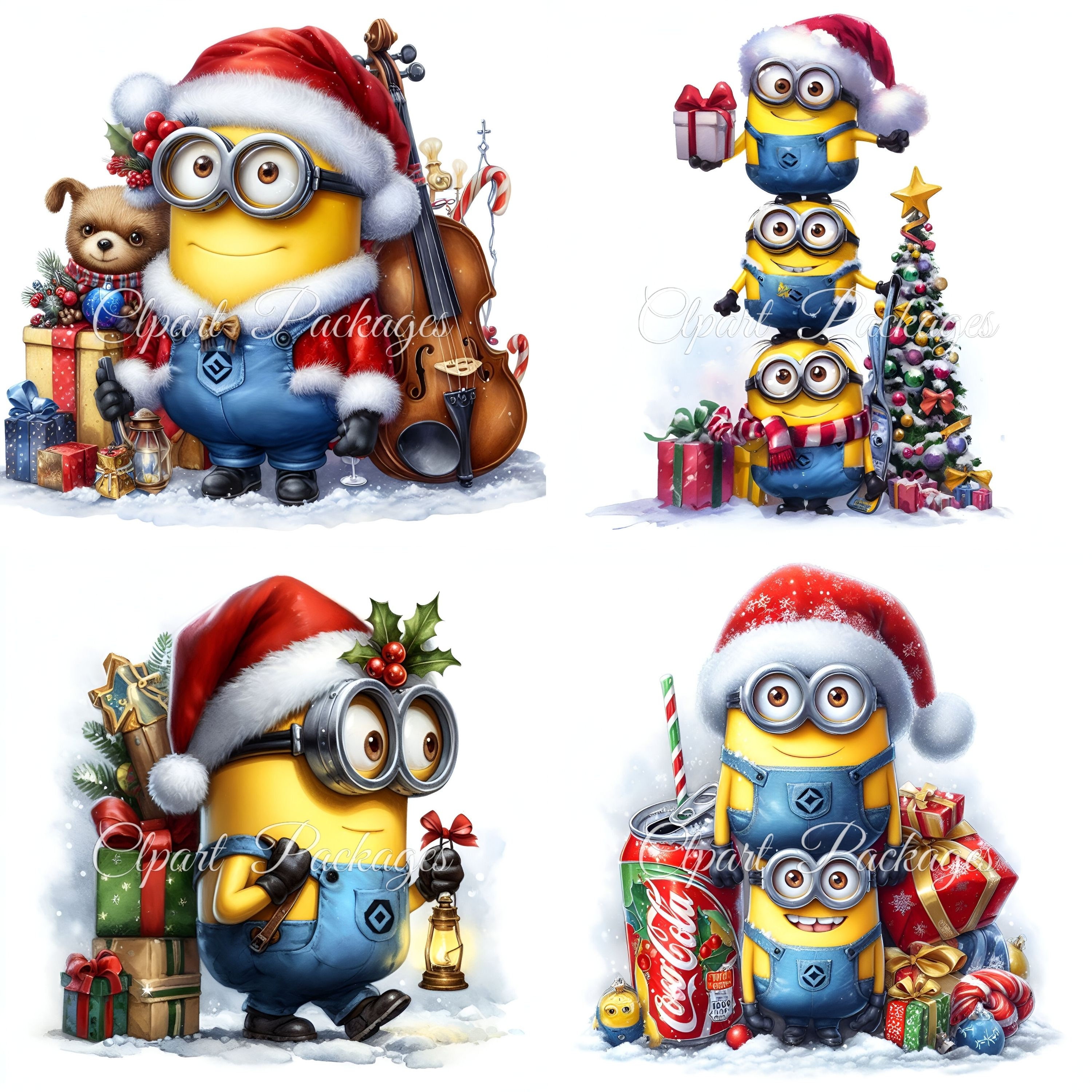 Christmas Minions 8 PNG Clipart - Christmas Sublimation, Cutting Off ...
