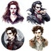 Vampire SVG PNG Collection | Watercolor Twilight Clipart | Instant ...