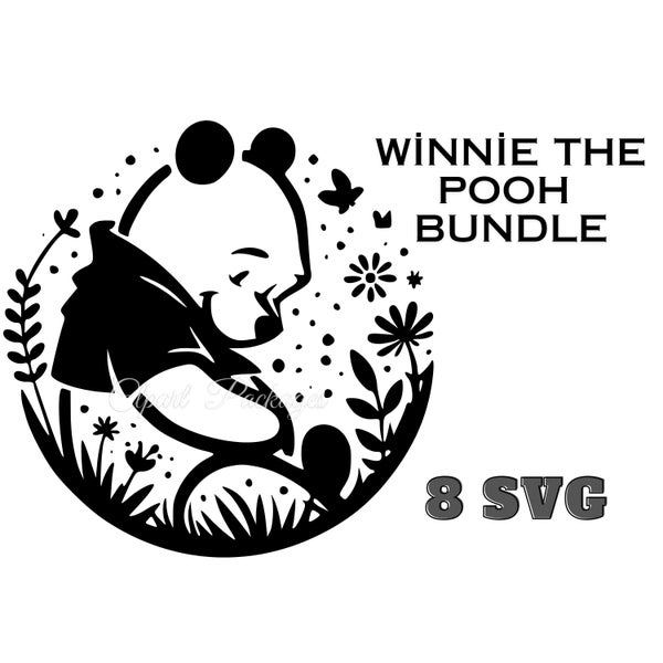 Winnie the Pooh Vector Collages - Etsy