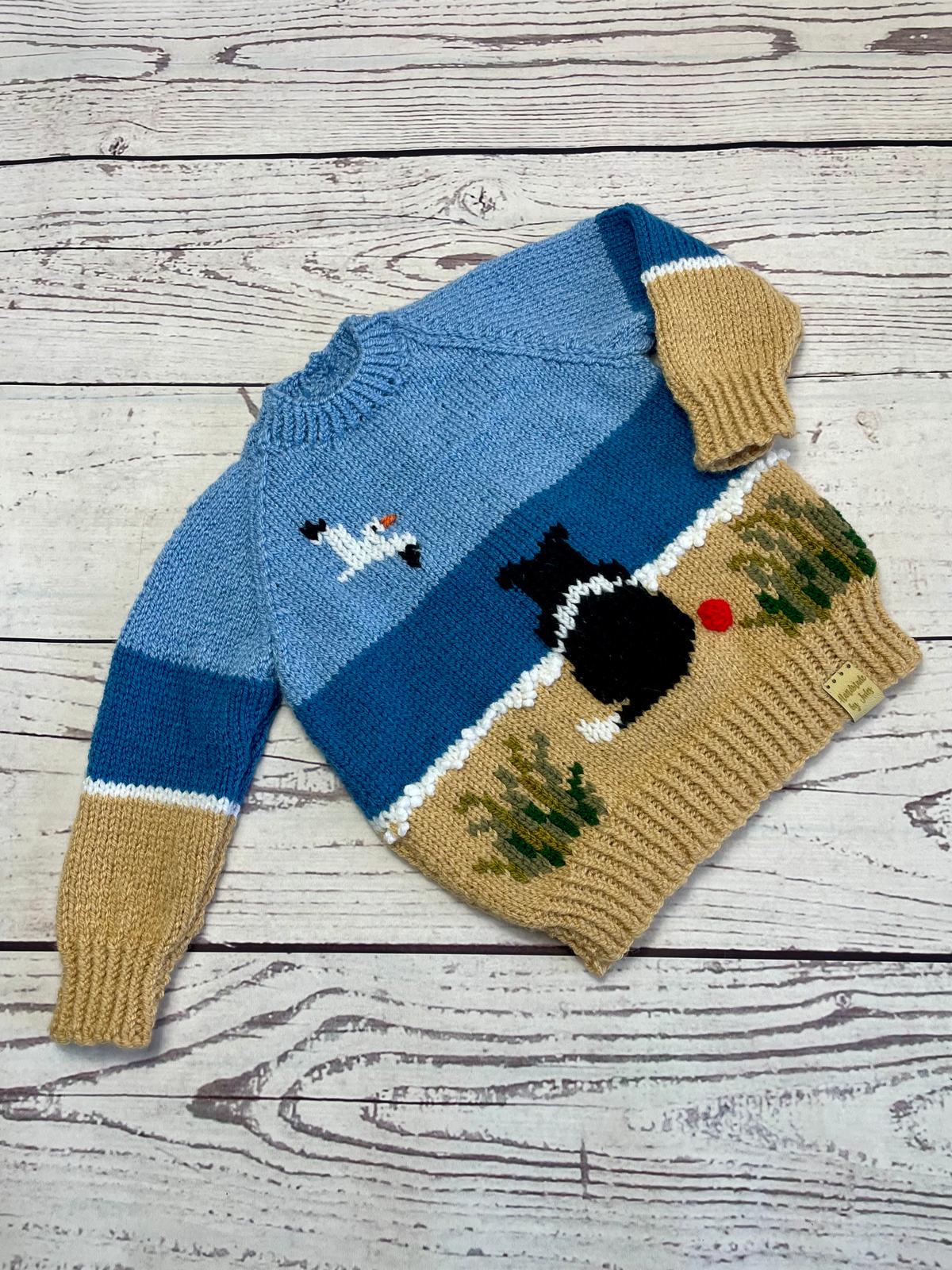 Hand Knit Summer Dog Beach Jumper for Baby/kids - Etsy UK