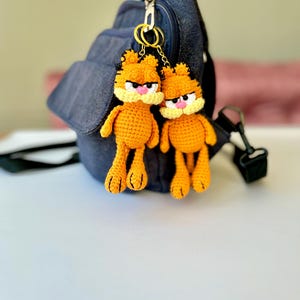 Ginger Cat Crochet Pattern, Keychain Crochet Pattern, Amigurumi Ginger ...