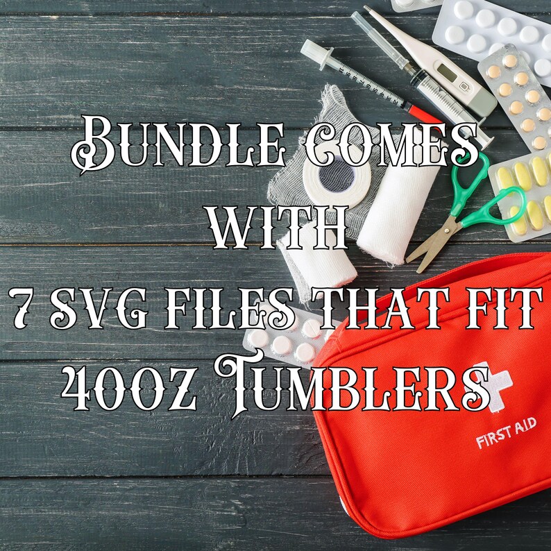 First Responder Bundle 40oz Full Wrap Tumbler SVG Files - Etsy