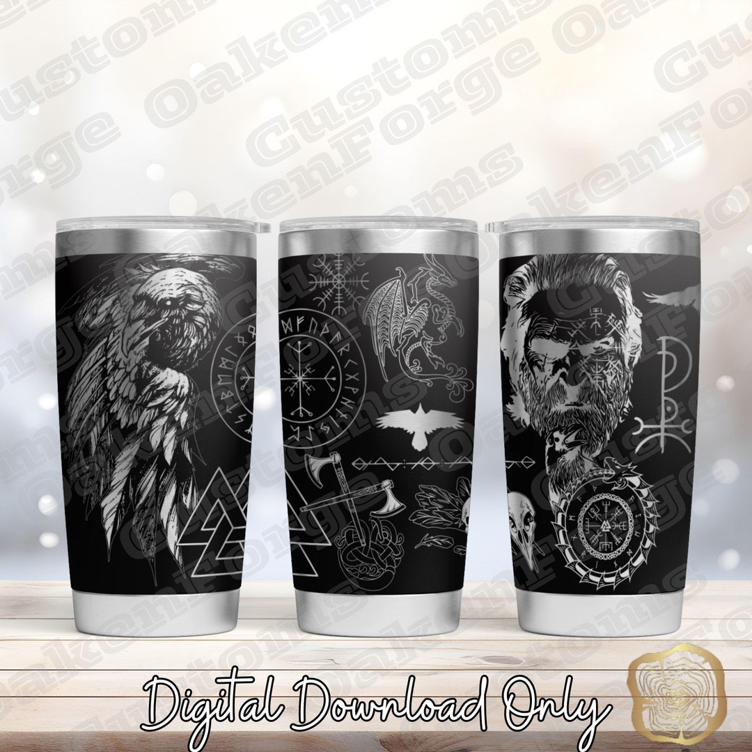 Viking Oden 20oz Full Wrap Tumbler SVG File - Etsy