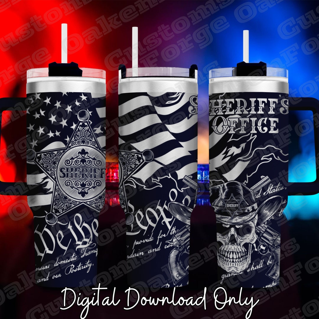 Sheriff's Office 40oz Full Tumbler Wrap SVG File - Etsy