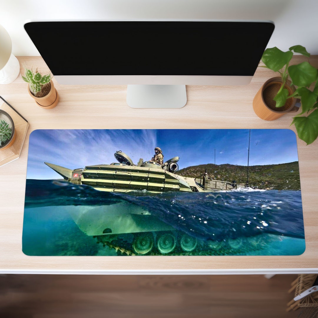 Underwater, Desk Mats, USMC, Mouse Pad, Marine, AAV, Tracks, Amtrac ...