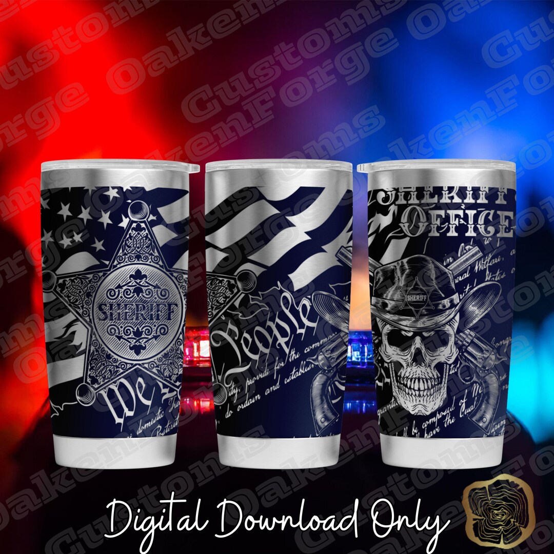 Sheriff's Office 20oz Tumbler Wrap SVG File - Etsy