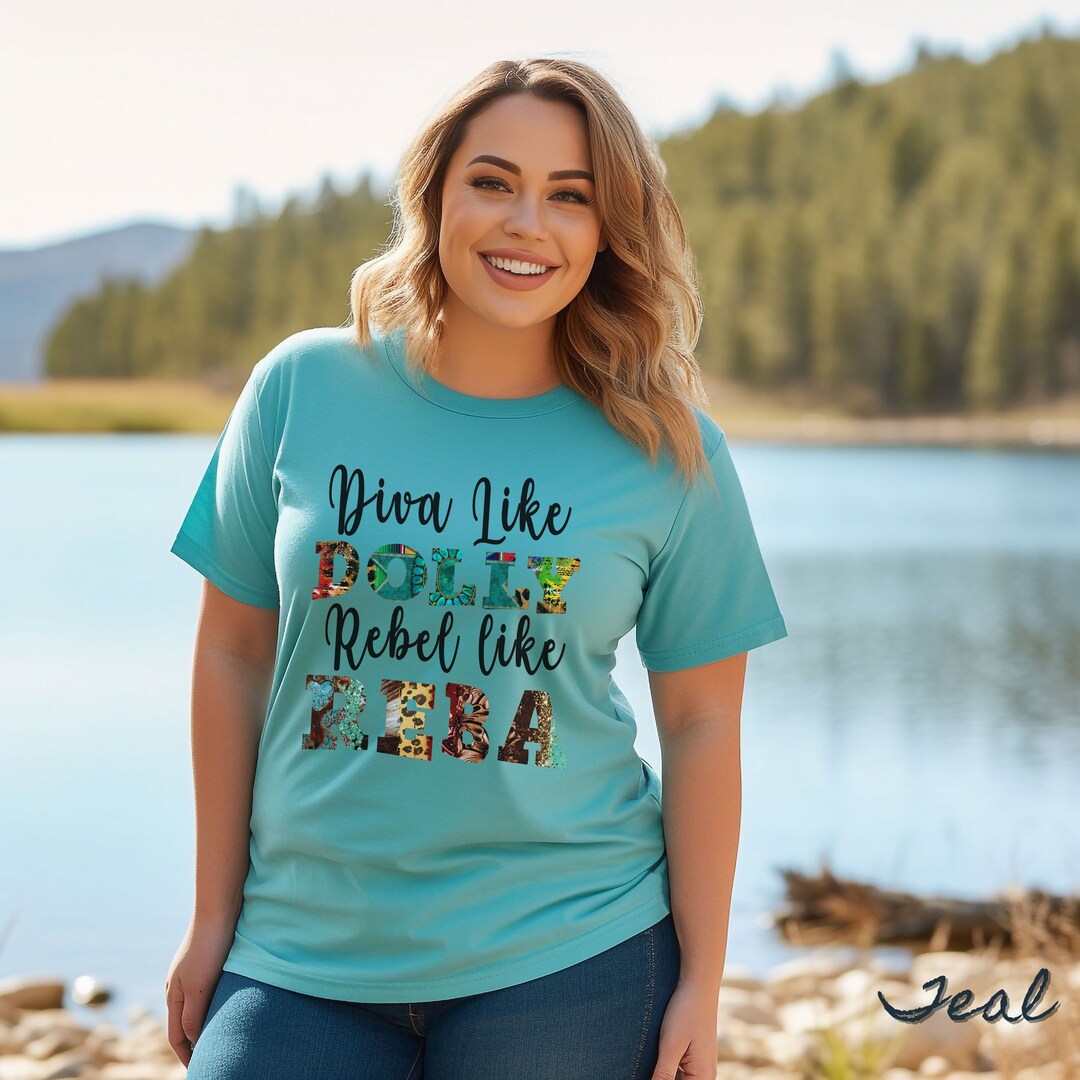 Diva Like Dolly, Unisex, Jersey, Short Sleeve Tee, Rebel Like Reba ...