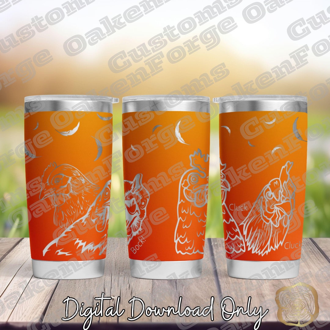 Chicken BOCK! 20oz Tumbler Wrap SVG File - Etsy Australia