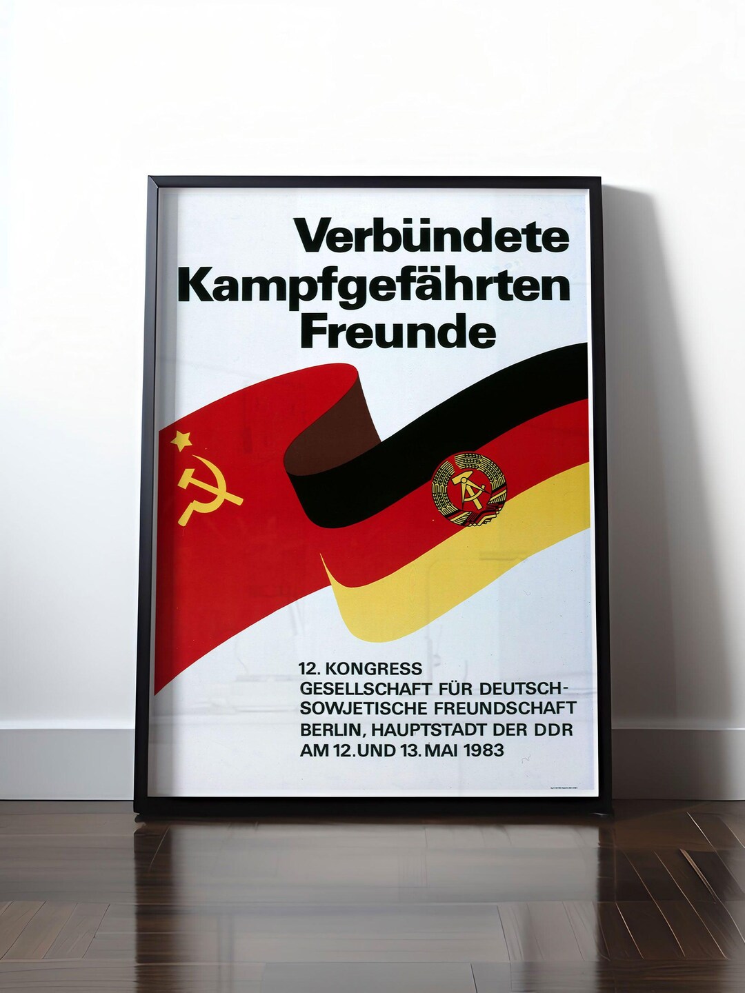 HISTORICAL POSTER (A4 | A3 | A2 | A1) • German-soviet Friendship ...