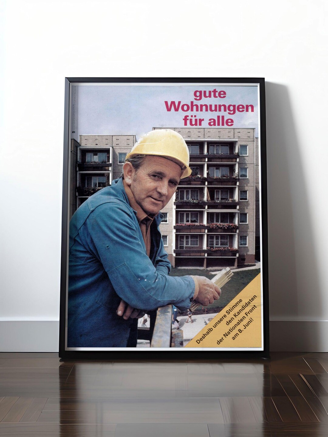 Historical GDR Poster (GDR) (A4 | A3 | A2 | A1) • GDR: Good Housing for ...