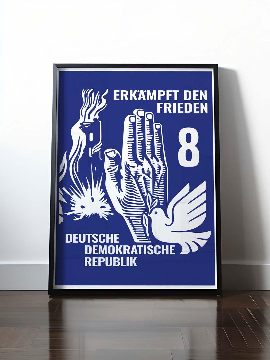 Historical GDR Poster (A4 | A3 | A2 | A1) • POSTAGE STAMP Fights for ...