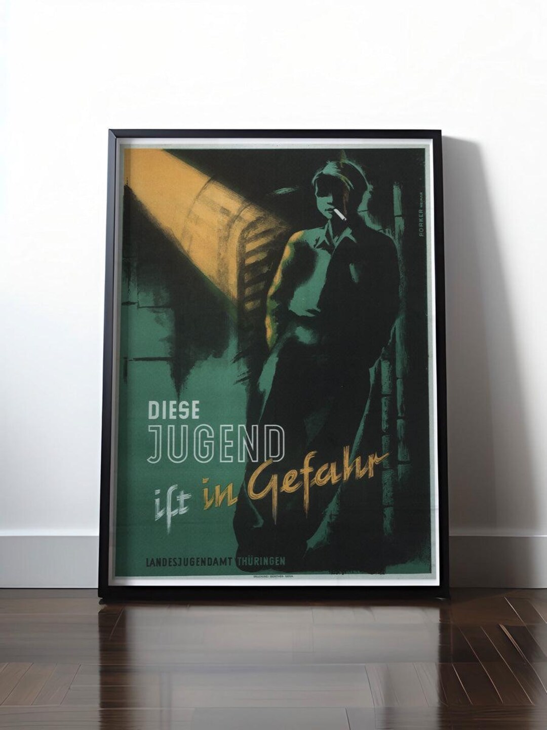 Historical GDR Poster (A4 | A3 | A2 | A1) • GDR: Youth in Danger - Etsy