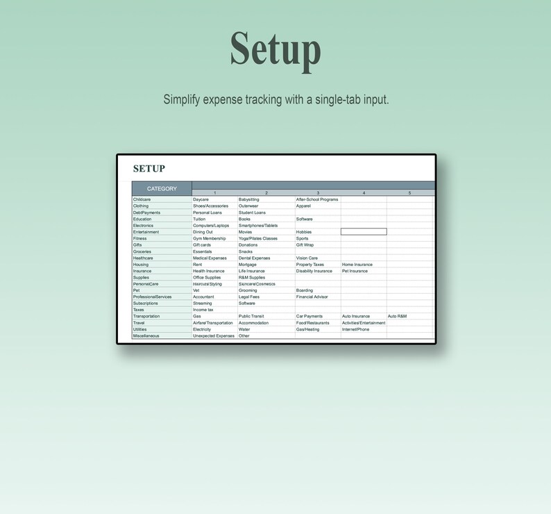 Premium Expense Tracker, Google Sheets Expense Budget Template - Etsy