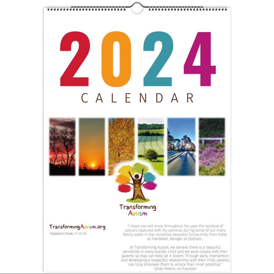 Transforming Autism 2024 Wall Calendar A3 - Etsy