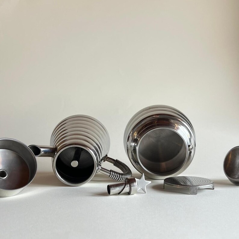 Vintage Italian Stella Archimede Coffee Maker – Moka & Sugar Bowl Inox ...