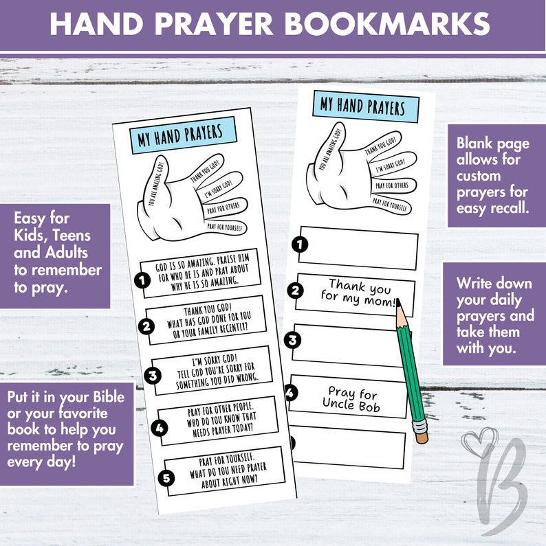 HAND Prayer Journal, Christian Coloring Sheets for Kids and Youth ...