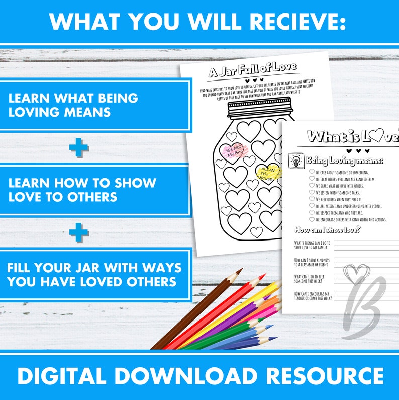Kids Bible Journaling Worksheets: 1 Corinthians 13 Love Lessons (PDF ...