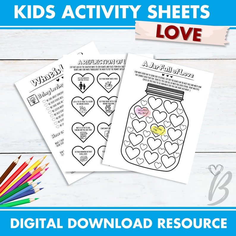 A Jar Full of Love 1 Corinthians 13 Kids Bible Worksheet, Bible Verse ...