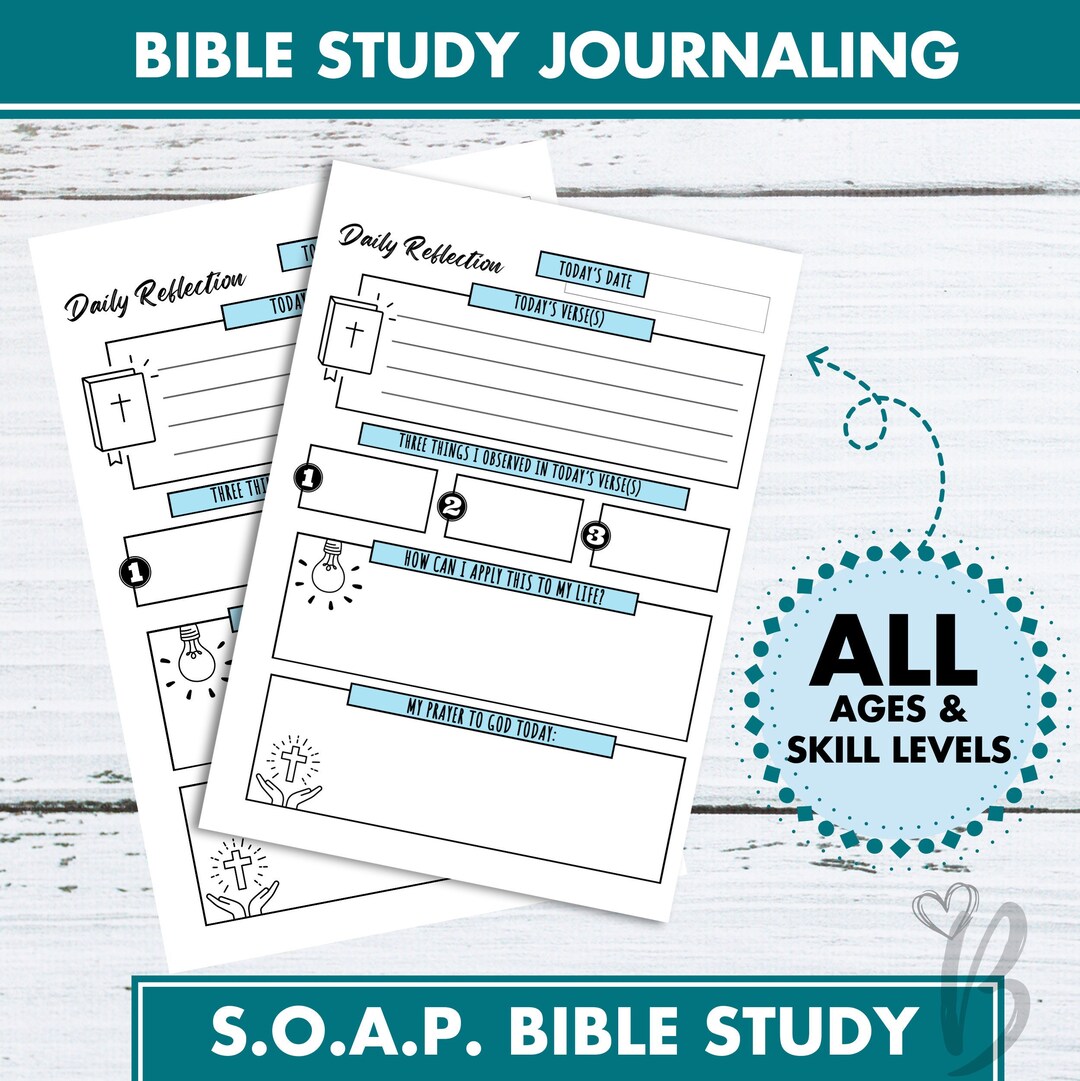 SOAP Bible Study Worksheet: Scripture Journaling Printable (digital ...