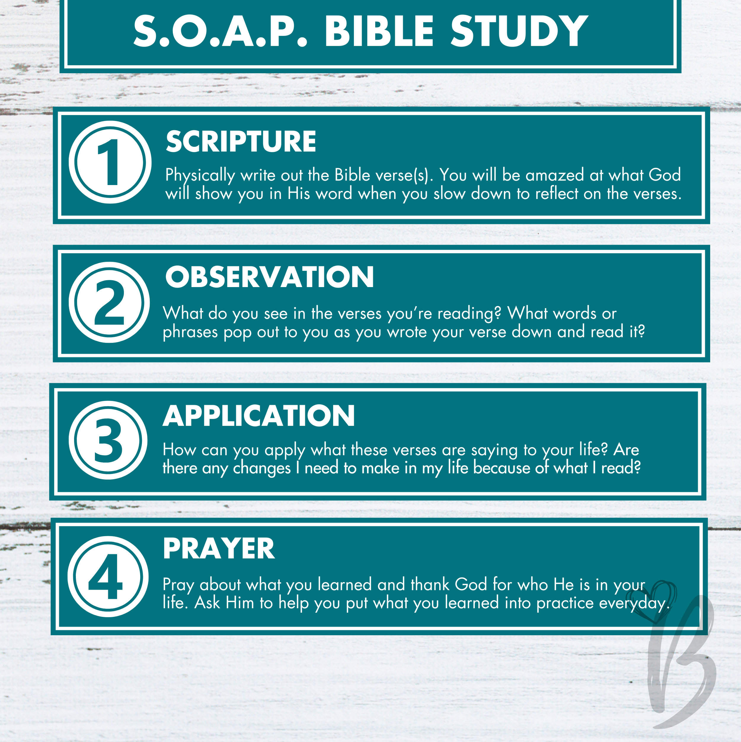 SOAP Bible Study Worksheet: Scripture Journaling Printable (digital ...