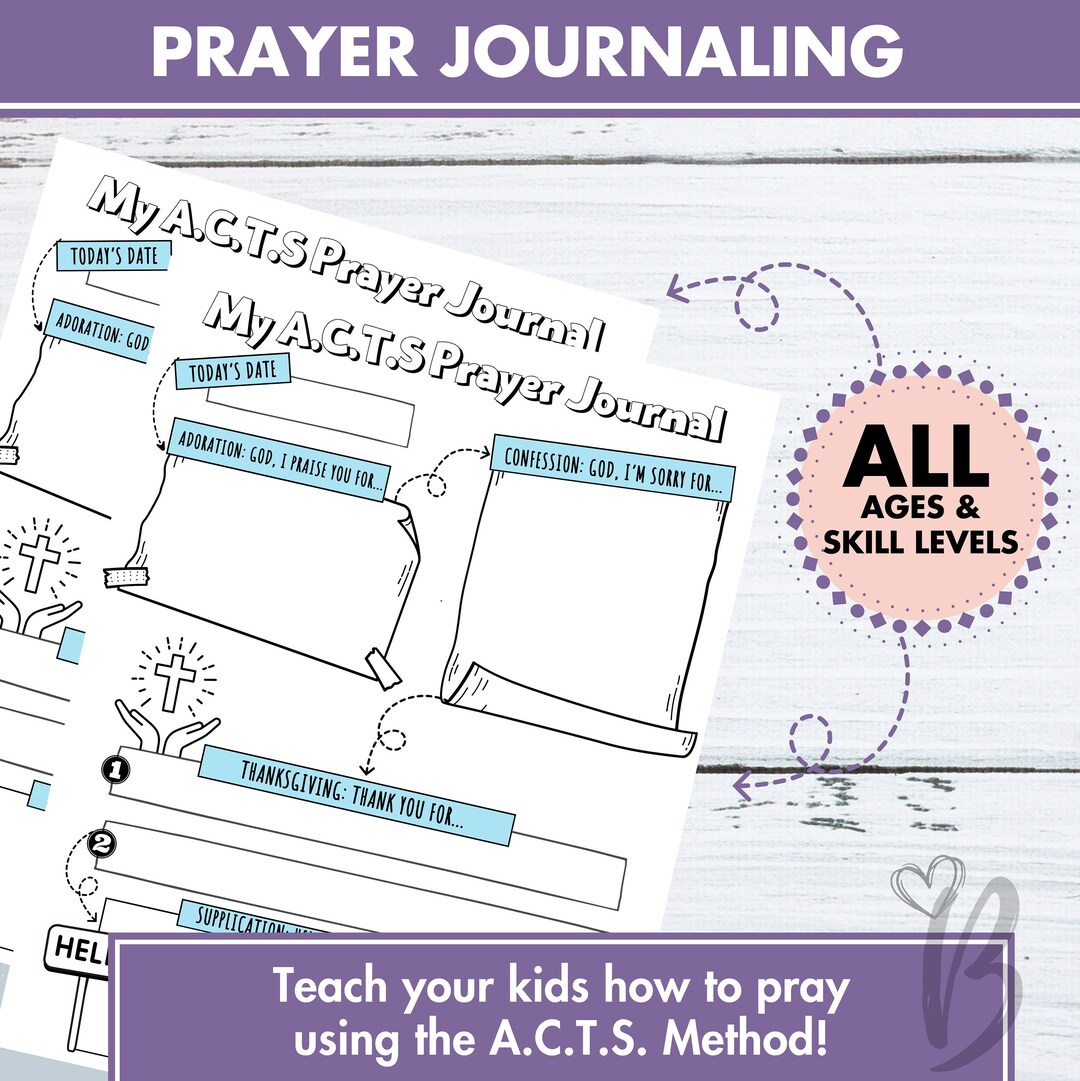 Prayer Journal for Kids and Adults, Christian Prayer Journal, Womens ...