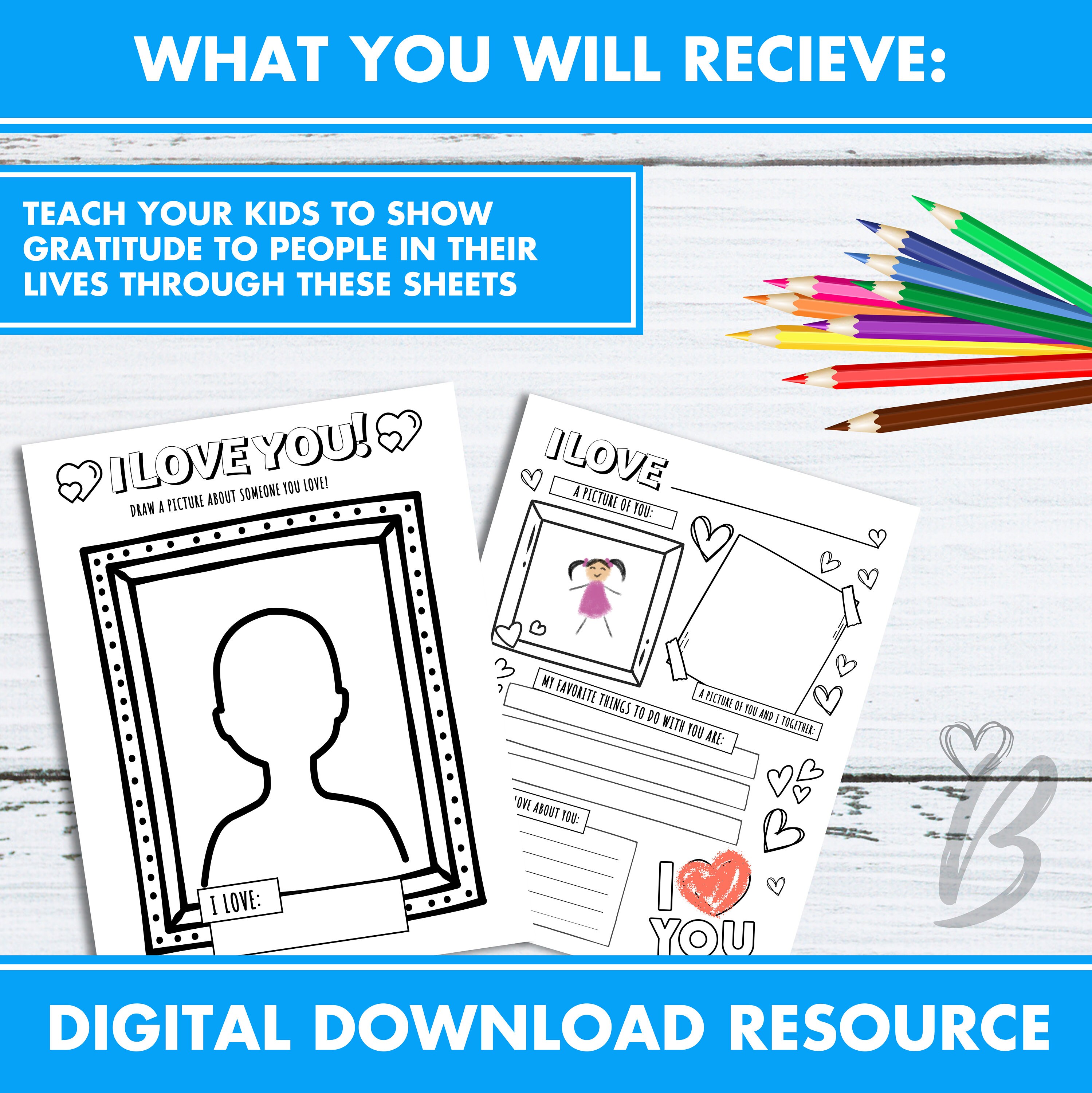 Love Others Kids Worksheets: Faith-based Kindness Activities (PDF) - Etsy