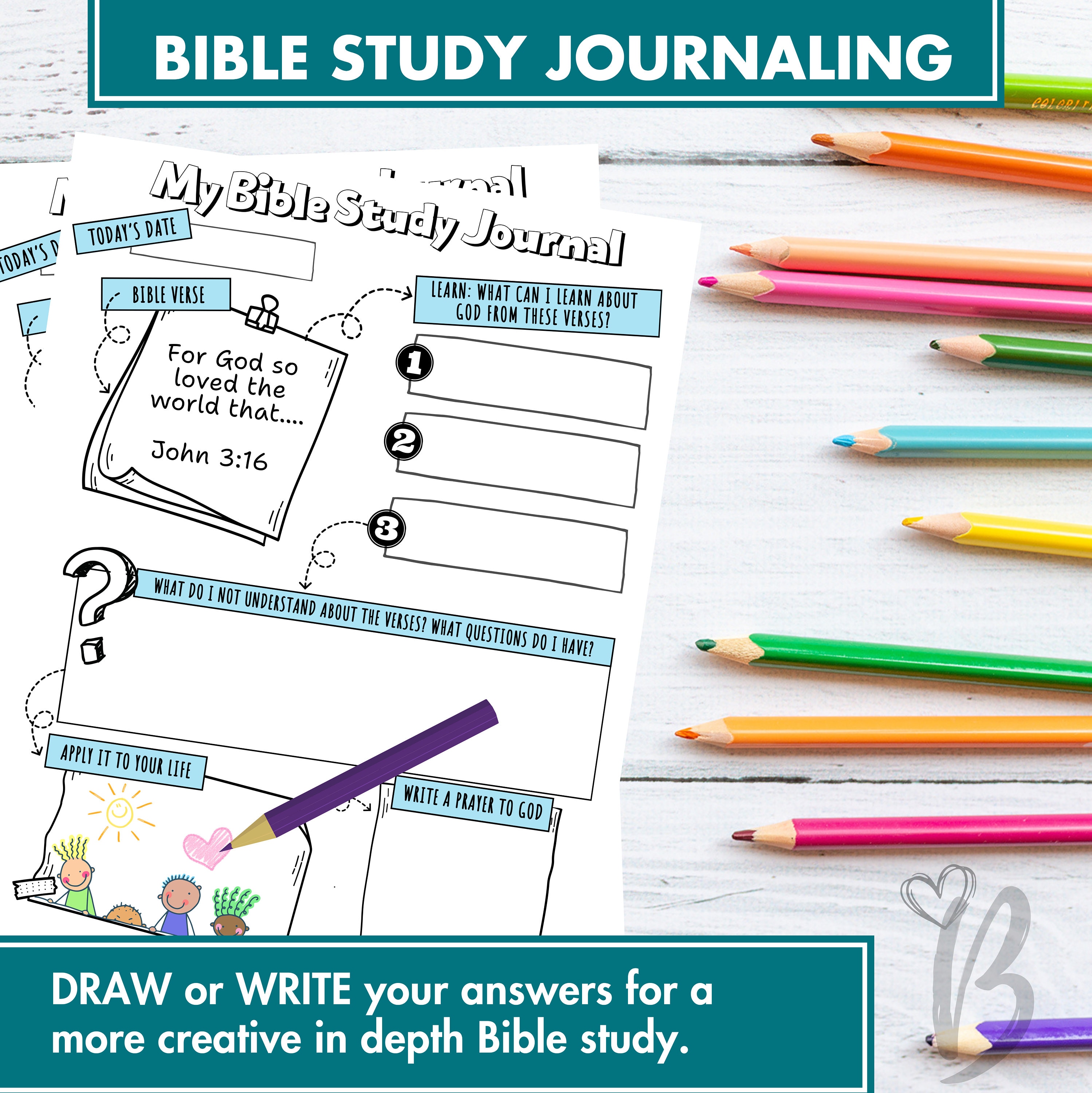Beginners Bible Study, Kids Bible Study Worksheet, Christian Faith ...