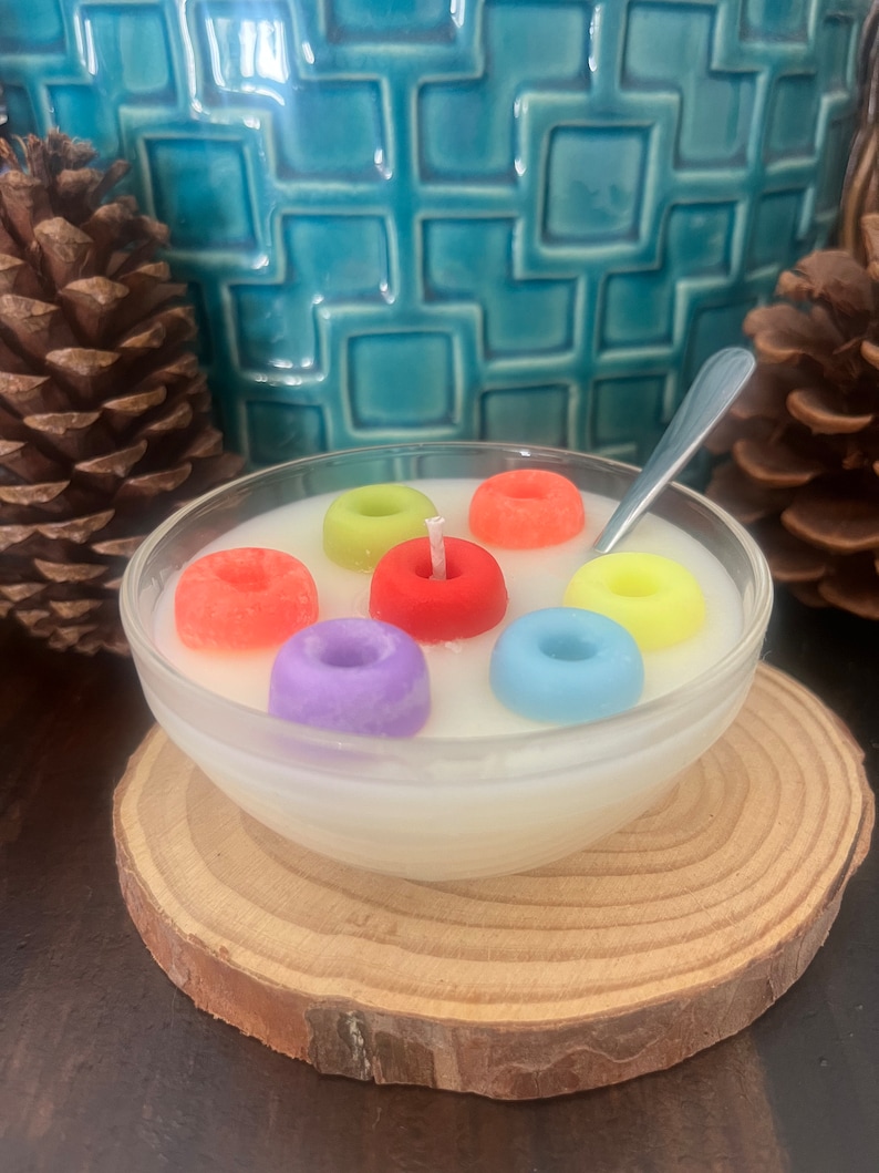 Froot Loop Cereal Bowl Candles - Etsy