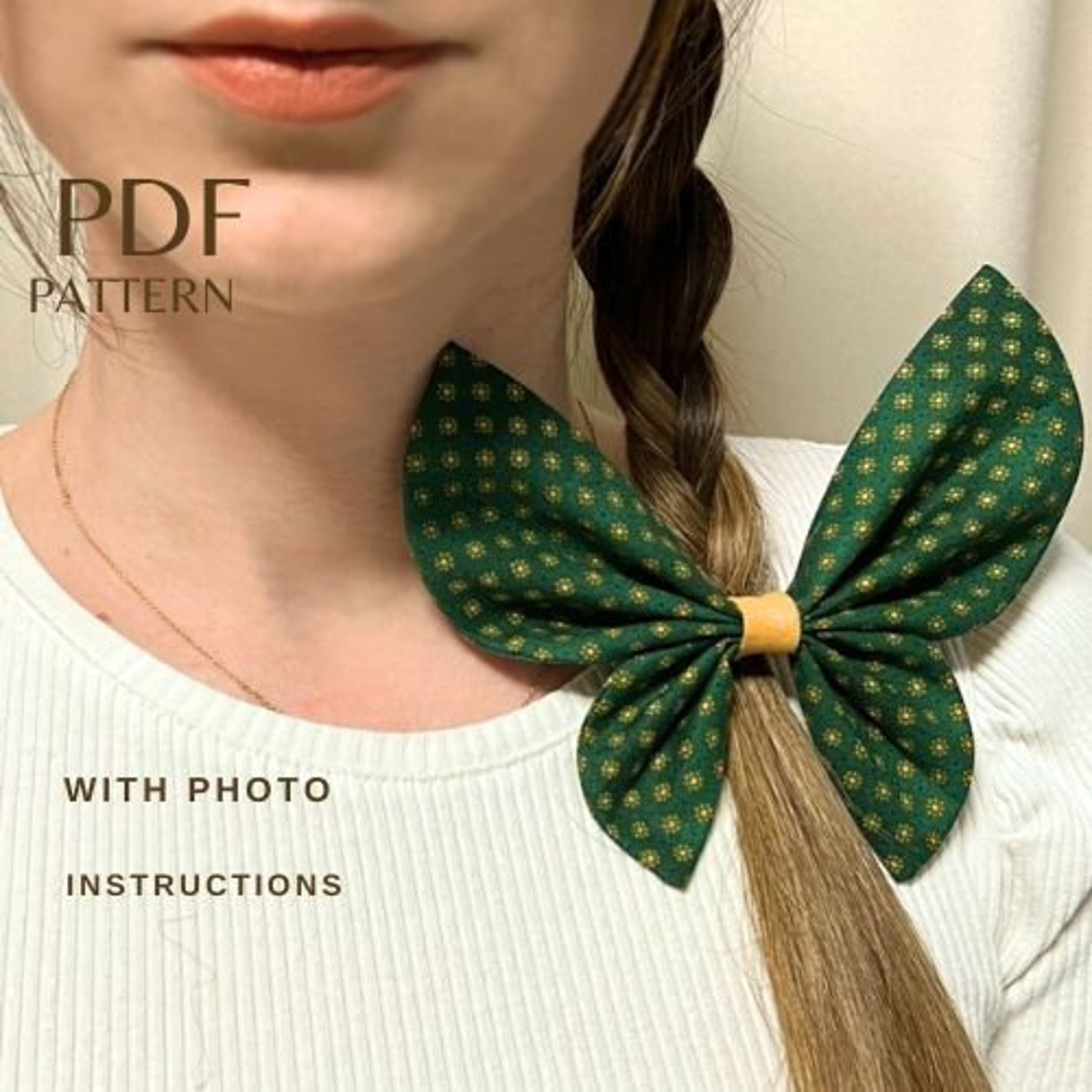 Hair Bow Pattern PDF Bow Pattern Butterfly Pattern and Photo ...
