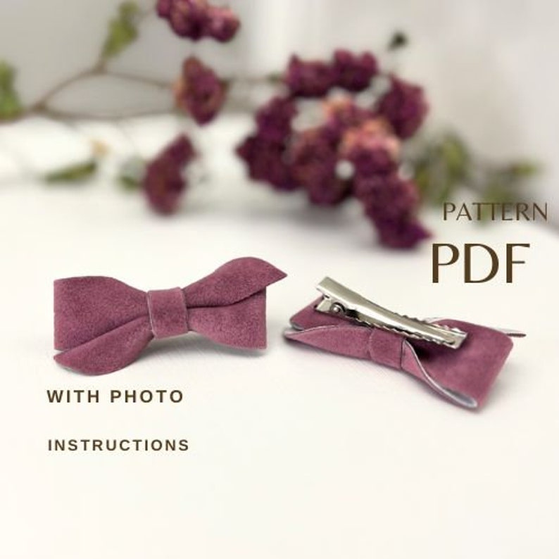 Hair Bow Pattern | PDF Bow Pattern | Pattern and Photo Instructions| DIY Hair Bow | Hair ...