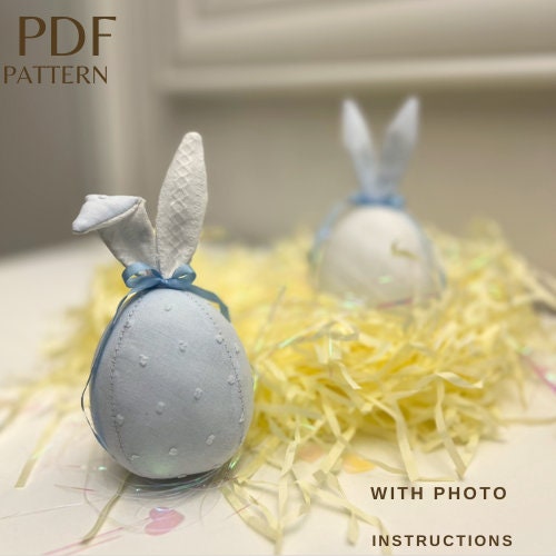 Fabric Easter Eggs, PDF Sewing Pattern, Digital Download, How to Make ...