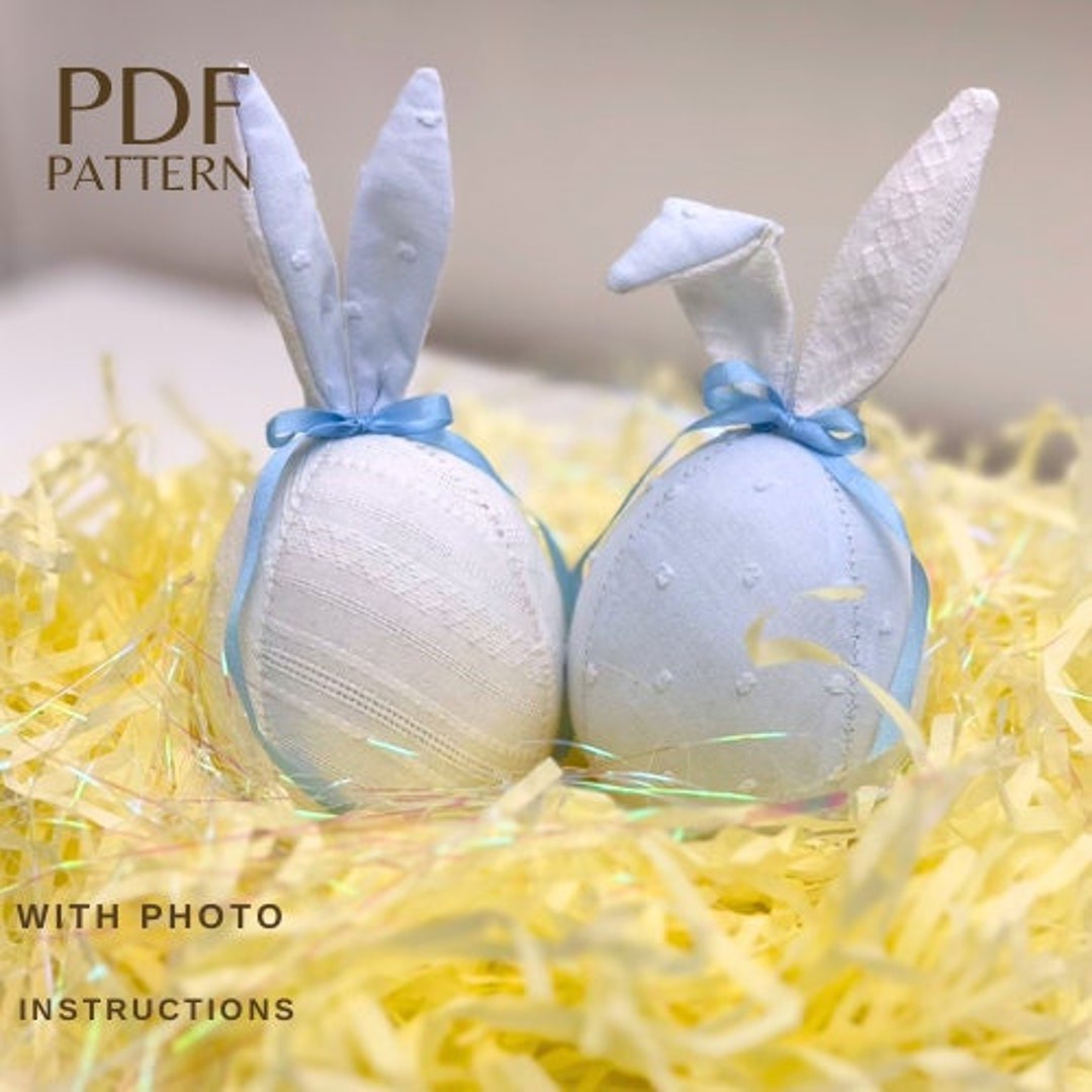 Fabric Easter Eggs, PDF Sewing Pattern, Digital Download, How to Make ...