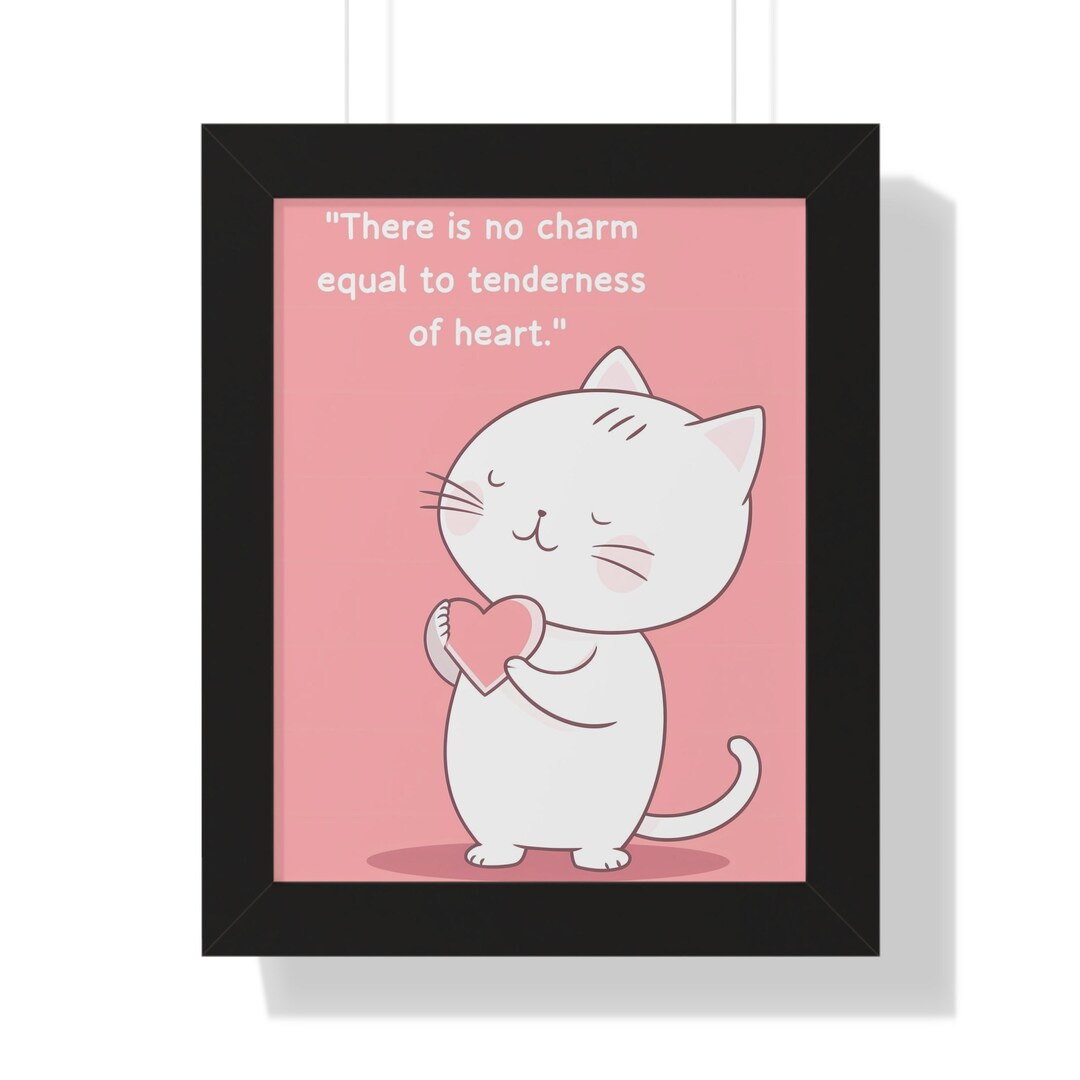Printable Picture, Cat, Valentine's Day, Poster, Card, Digital Product ...