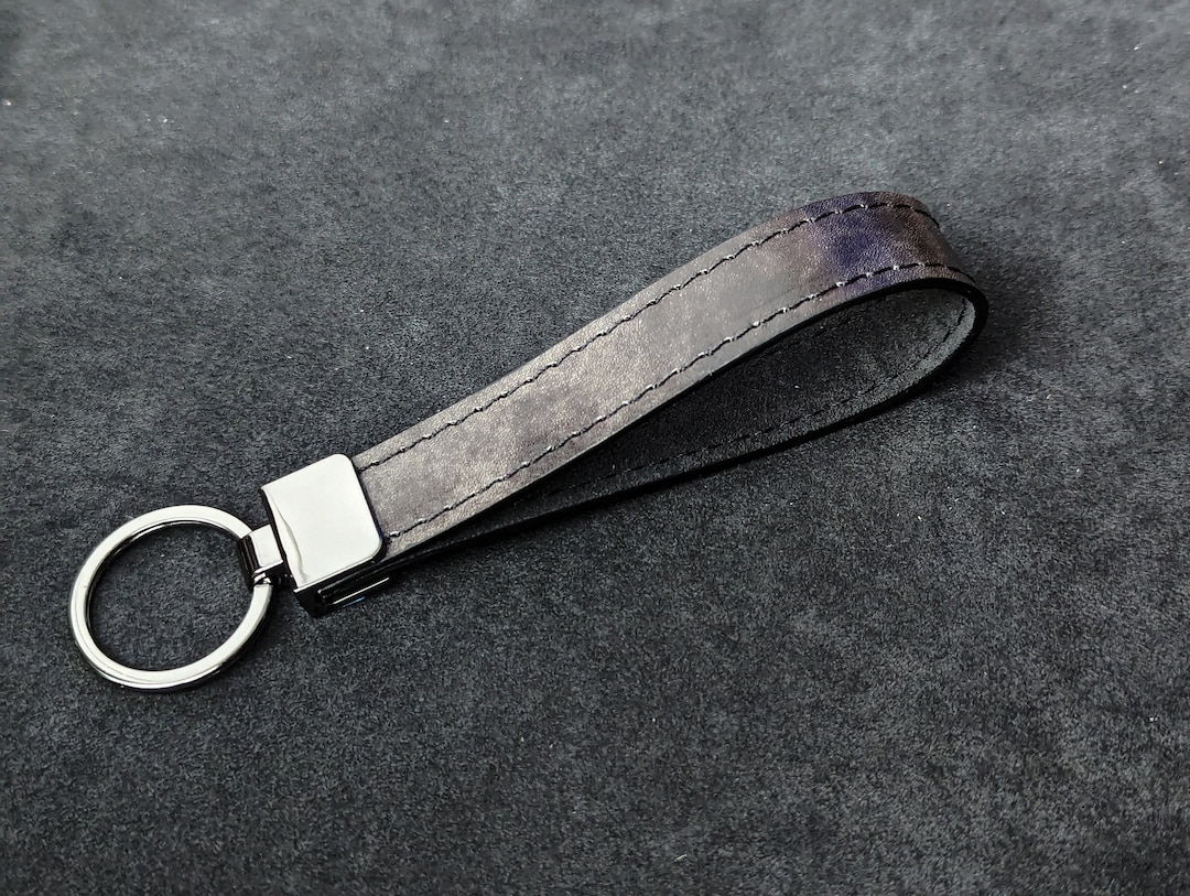 Handmade Calf Leather & Alcantara Keychains - Etsy