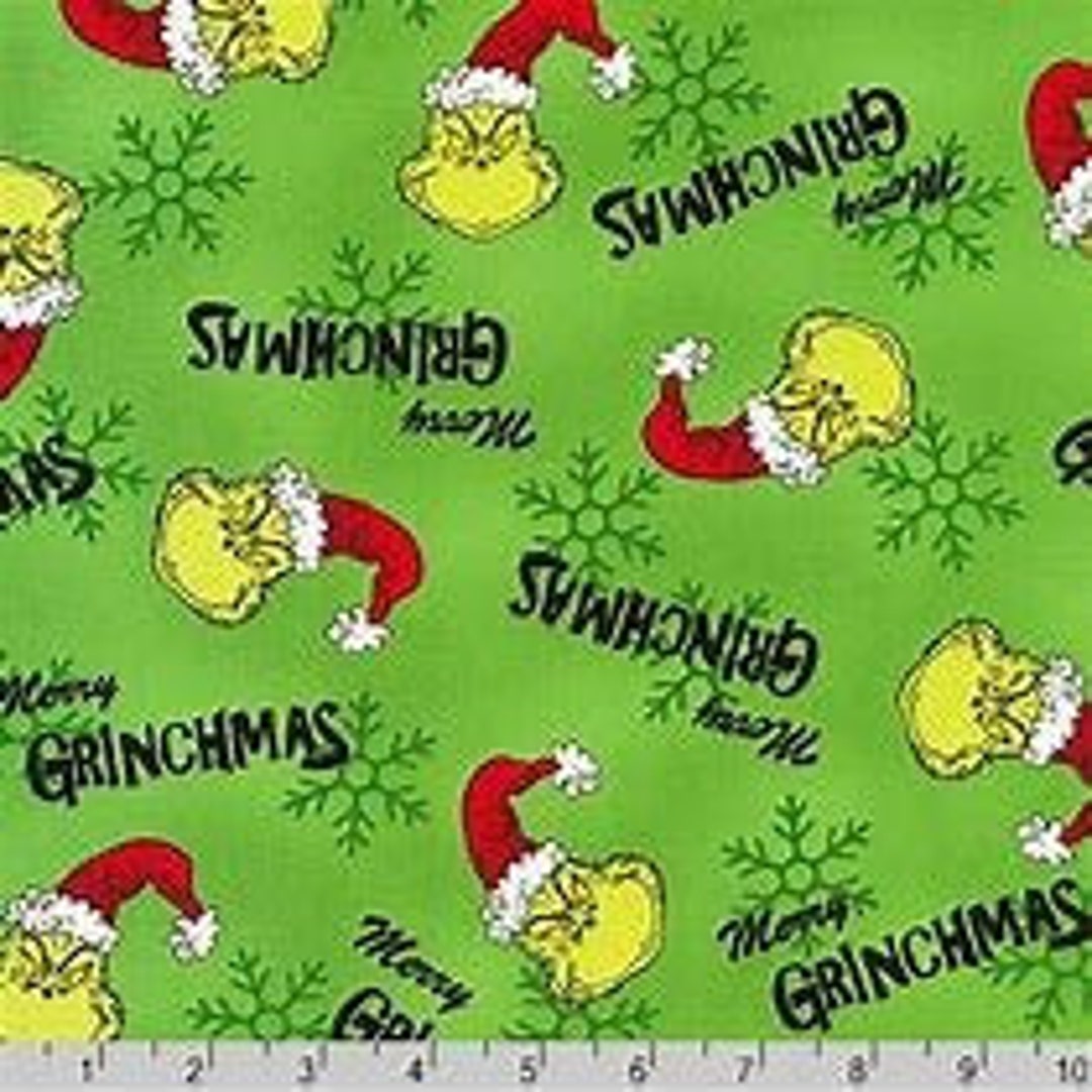 Grinch Fabric - Etsy