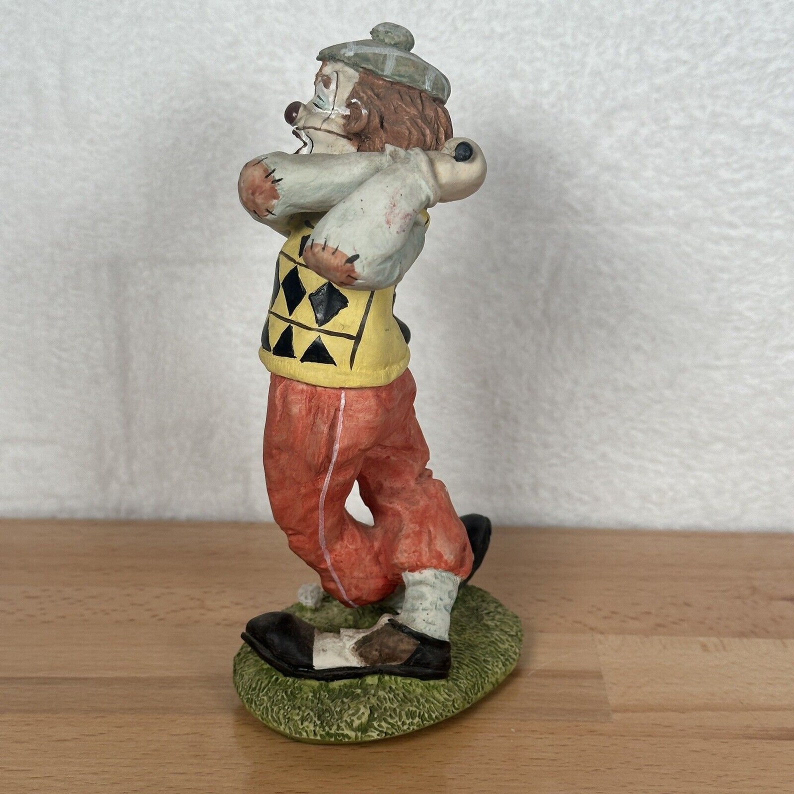 Vintage Detailed Clown Playing Golf Sculpture 9 Tall - Etsy