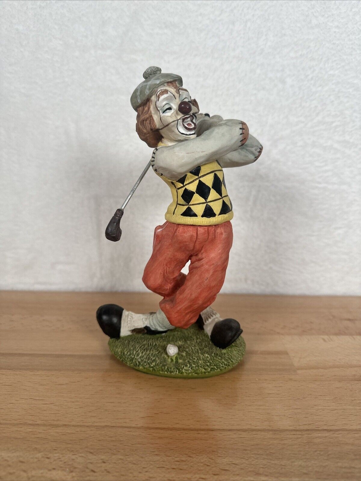 Vintage Detailed Clown Playing Golf Sculpture 9 Tall - Etsy