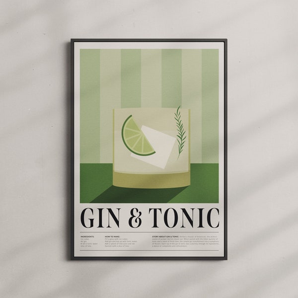 Gin Poster - Etsy