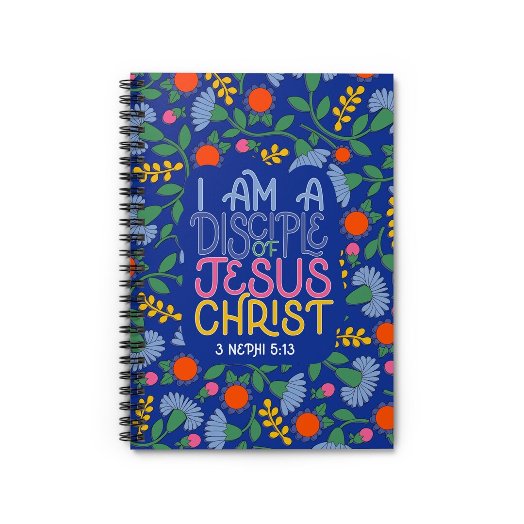 2024 Youth Theme Notebook- I Am a Disciple of Christ Blue Floral - Etsy