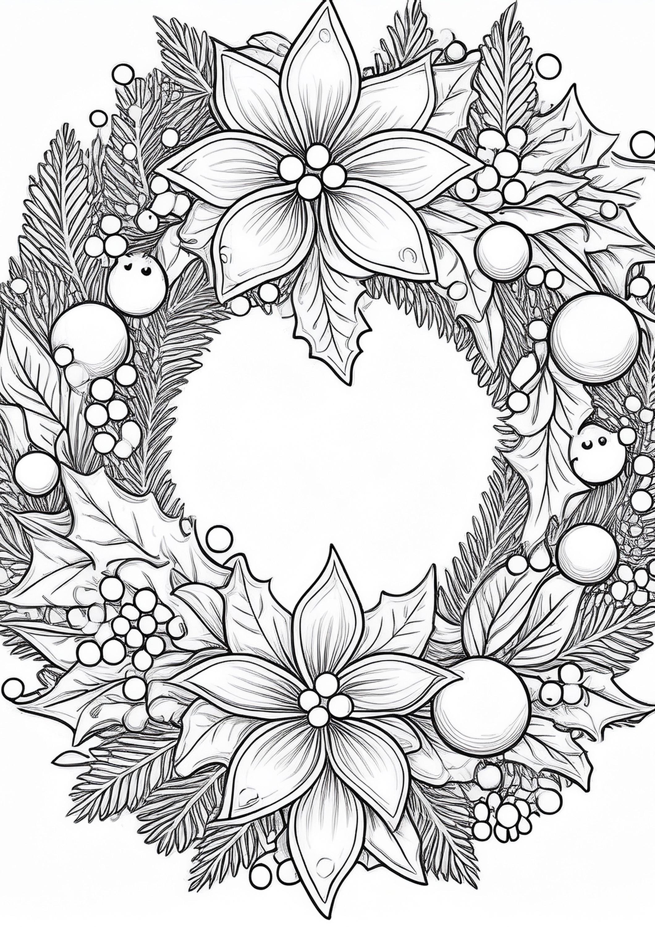Christmas Theme Coloring Pages/ 178 Images - Etsy