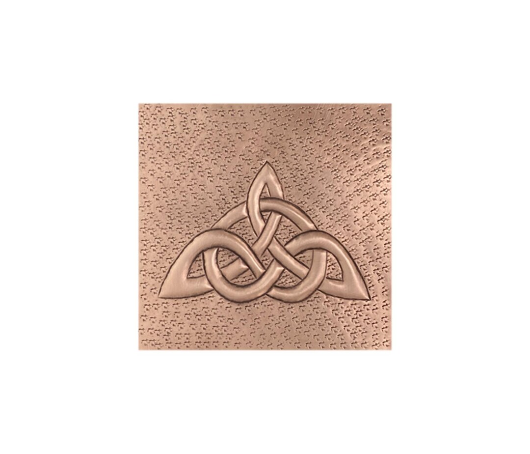 Copper Infinity Corner Accents & Hammered Tile Mural, Copper Metal ...