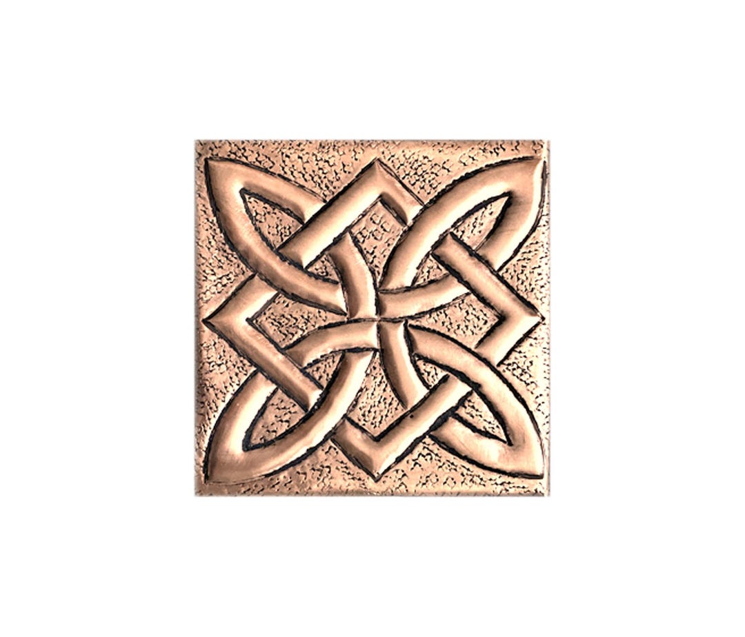 Hammered Copper Sign Tile: Handcrafted Celtic Knot Wall Art - Etsy