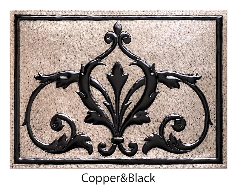Hammered Copper Kitchen Backsplash: Custom Tile Mural, Metal Wall Panel ...