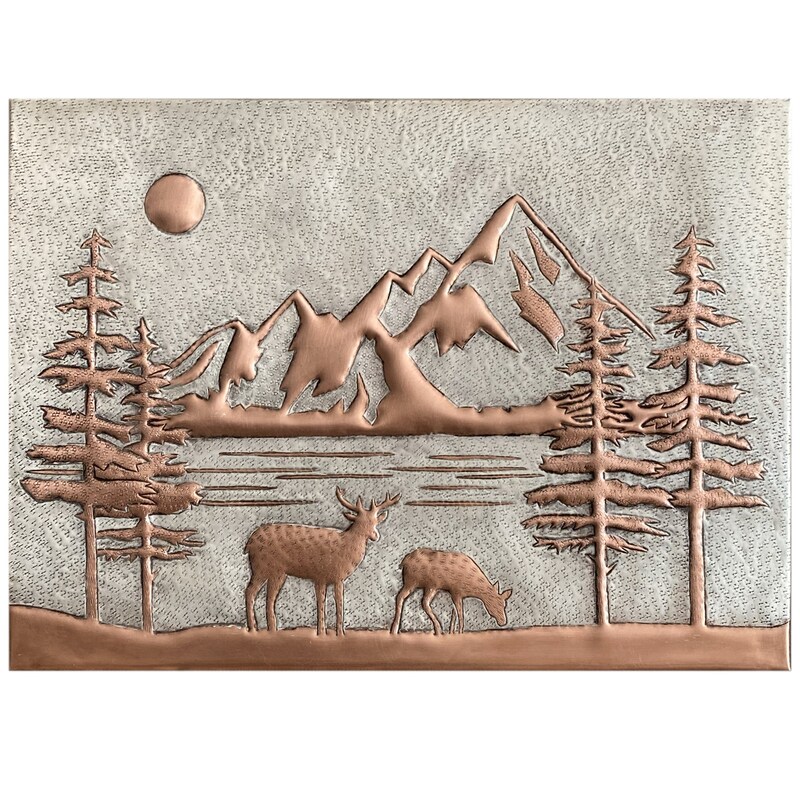Copper Deer Scene - Etsy